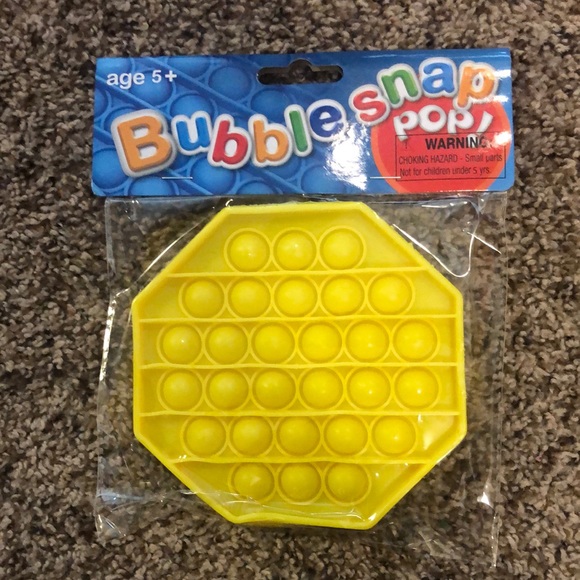 Bubble Snap | Toys | Yellow Octagon Shape Bubble Snap Pop It Fidget Toy ...